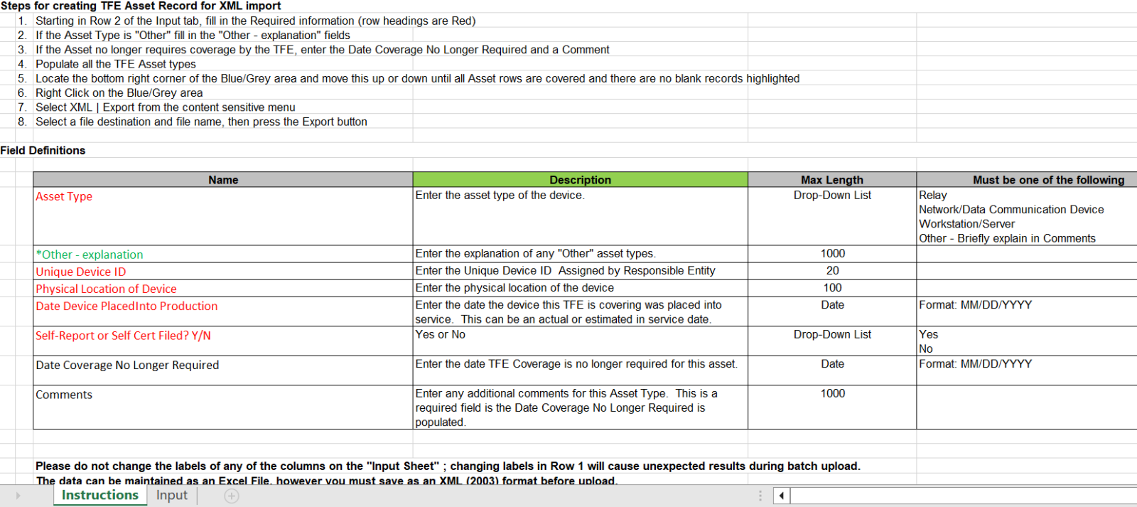 Material Change Report Template - ReliabilityFirst